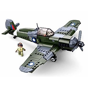 Bomber Plane Army Toys Fighter Iron Empire Military Bombing Plane Building Block World War 2 Model Toy Brick Building Army Airplane Set,Toys Gifts for Kid and Adult（290PCS）