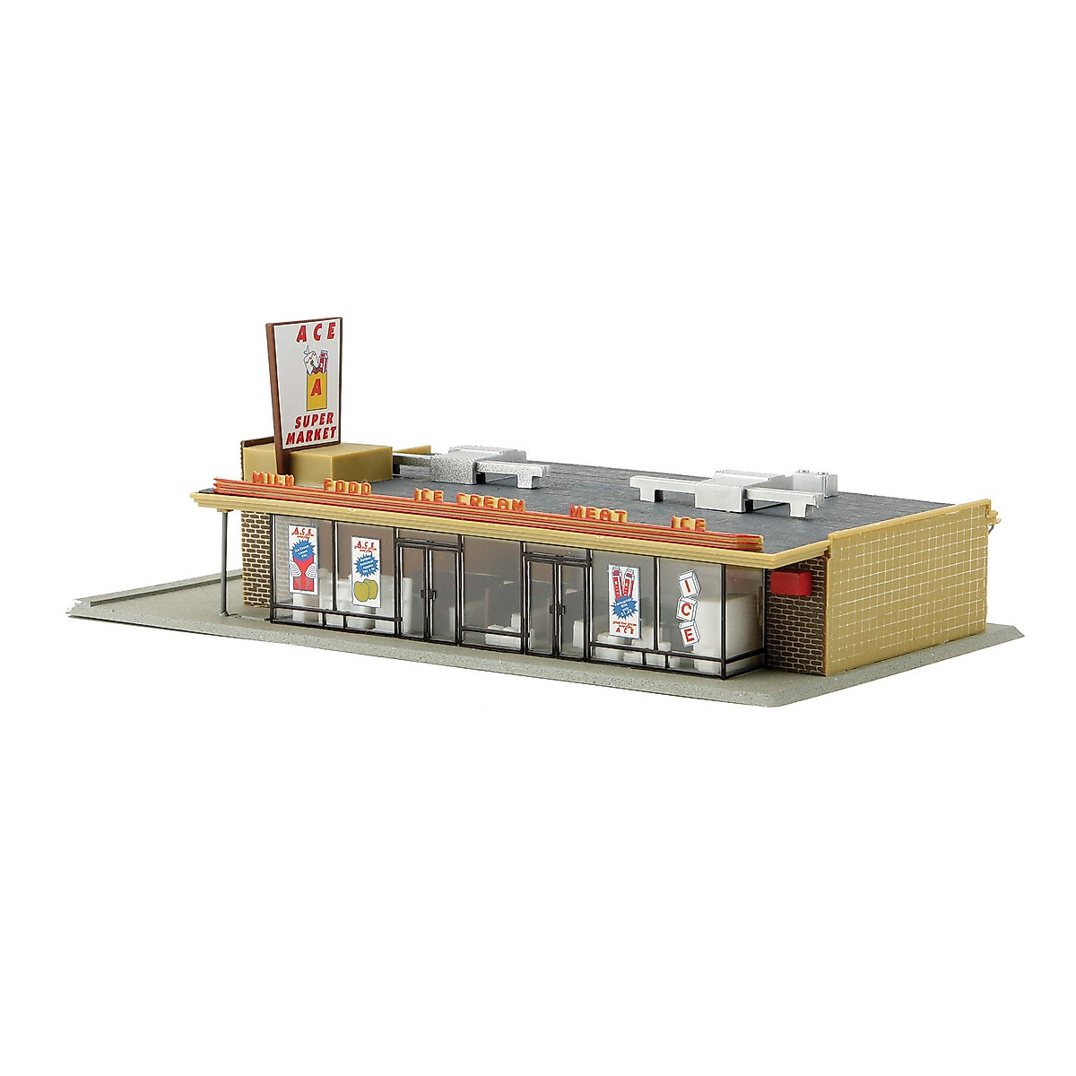 Life-Like Trains HO Scale Building Kits - Ace Super Market
