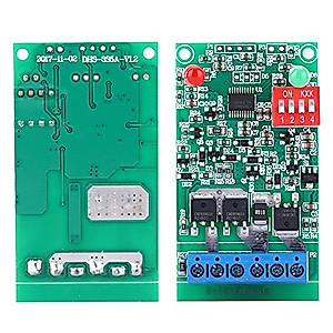 FECAMOS Solar Lamp Panel Circuit Board, High Stability Over Charge Protection Lithium Battery 3 Modes Adjustable Solar Lamp Controller Module for Garden Lights