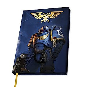 ABYSTYLE Warhammer 40K Ultramarines Hardcover Notebook 8.5" x 6" with 180 Lined Pages Office School Supplies Stationary Gift Office Product