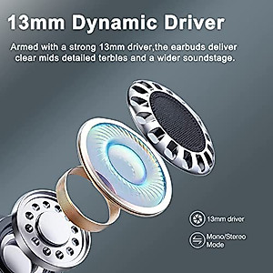 Wireless Earbuds, Bluetooth 5.3 Noise Canceling Earbuds, 3D HIFI Stereo Bass, IPX7 Waterproof Sports Touch Control with Charging Case for android ios