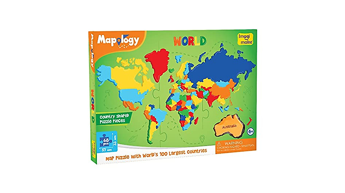 Imagimake Mapology Puzzle: Fun World Learning for Kids