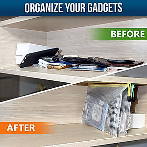 5 Pack Mesh Zipper Pouch Bags A5-9.5x7.1 in Plastic Zipper Pouches for Organizing Mesh Pouch with Zippers Bags for Organizing Meshed Zippered Bag Office Supplies Travel Accessories Receipts Makeup