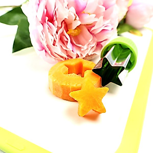 Vegetable Cutter Shapes Set - Press-type Mini Cookie Cutters Fruit Cookie Pastry Stamps Mold for Kids Baking and Food Supplement Tools Accessories (8pack)