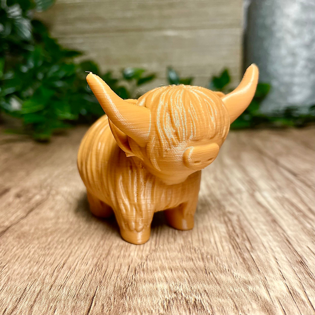MichiganMootique Highland Cow Figurine, Highland Cow Decor, Highlander Cow Gift, Cow Print Decor, Highland Cow Bathroom Decor, Highland Cow Gifts, Cow Nursery Decor, Highland Cow Baby Stuff Decoration