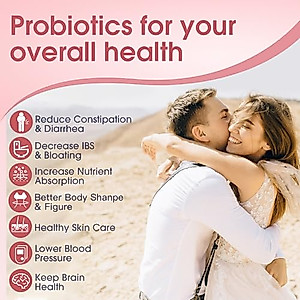 NATURE TARGET Probiotics-for-Women Prebiotics-and-Probiotics-Powder, 100-Billion-CFUs 45-Day-Supply, Women's-Probiotic with D-Mannose and Cranberry for Urinary Tract/Gut/Digestive Health