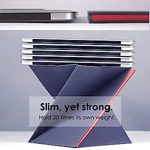 Levit8 - The flat folding portable standing desk,Periwinkle,Small