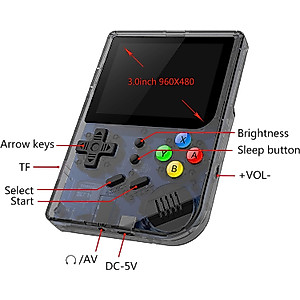 RG300 Retro Handheld Game Console , Open Linux System Built-in 3007 Classic Game Console 3 Inch IPS Screen Portable Video Game Console