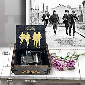Let It Be Musical Box - Classical Wooden Music Box,Gifts for The Beatles Band Fans,Gifts for Friends and Family Birthday/Christmas/Valentine's Day