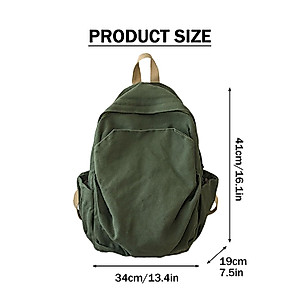 Lightweight Travel Canvas Backpack Vintage Daypack YK2 Backpack Multipurpose Adjustable Shoulder Straps Backpack Travel
