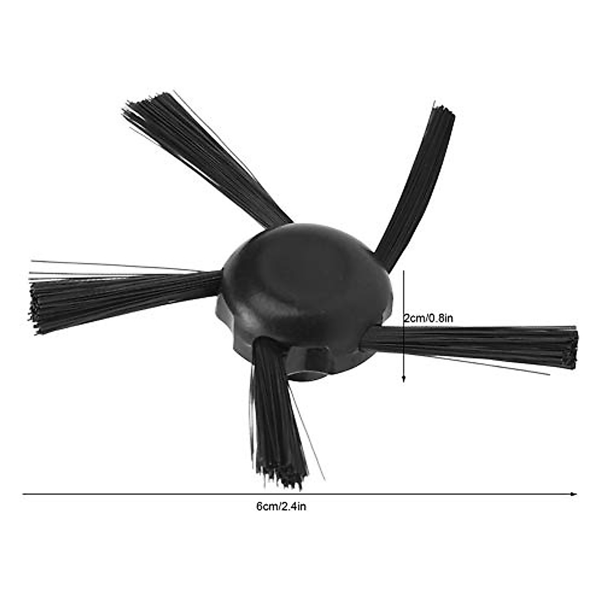 TOPINCN 6pcs Side Brush Replacement Fit for Neato Botvac D Series D7 D5 D3 D80 Sweeping Machine Sweeper Machine Robot Vacuum Cleaner Accessories