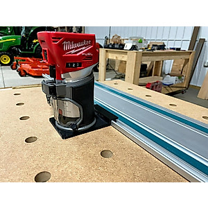 ToolCurve Guide Rail Adapter Compatible with Milwaukee Router - Made in USA
