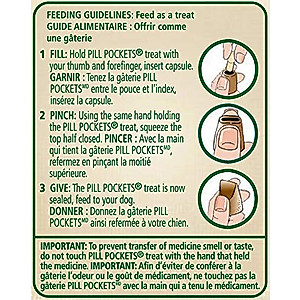 GREENIES PILL POCKETS Capsule Size Natural Dog Treats with Chicken Flavor, (6) 7.9 oz. Packs (180 Treats)