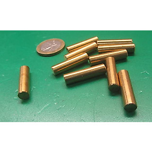 360 Brass Dowel Pin 1/4" Diameter x 1.00" Length 10 Pcs