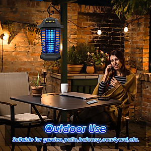 Remote Control Bug Zapper Indoor Outdoor, Electric Mosquito Zapper, Bug Zapper, Fly Traps, Fly Zapper, Mosquito Killer, 3 Prong Plug, 90-130V, ABS Plastic Outer