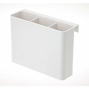 YAMAZAKI home 3108 Sink Dish Drainer Rack-Expandable Kitchen Drying Organizer Holder, One Size, White