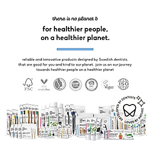 The Humble Co. Electric Toothbrush Replacement Heads 4pk – Sustainable BPA-Free Electric Toothbrush Heads Made from Bamboo, Bad Breath and Plaque Remover, Philips Sonicare Compatible (Charcoal)