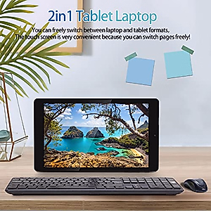 SERYUB Mini 5 8.0-inch IPS LCD Ultra-Thin Lightweight Tablet with Win 10, High-Speed and Silent, 4GB RAM/128GB EMMC/Wireless WiFi/Micro USB, High-Performance Windows Tablet. (Black)