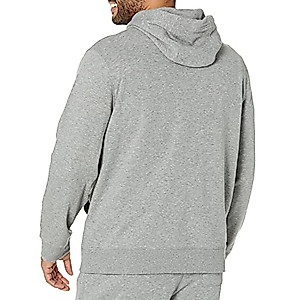 Amazon Essentials Men's Lightweight Long-Sleeve French Terry Hooded Sweatshirt (Available in Big & Tall), Grey Heather, Medium