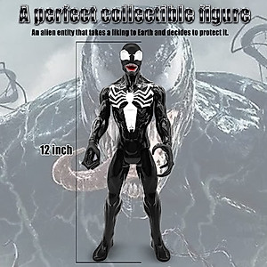 lasama Action Figures, 12 Inch Collectible Figures Toys for Boys Characters Toys Prefect Gift for Christmas, Thanksgiving Day, Birthday, Children’s Day for Kids (Black)