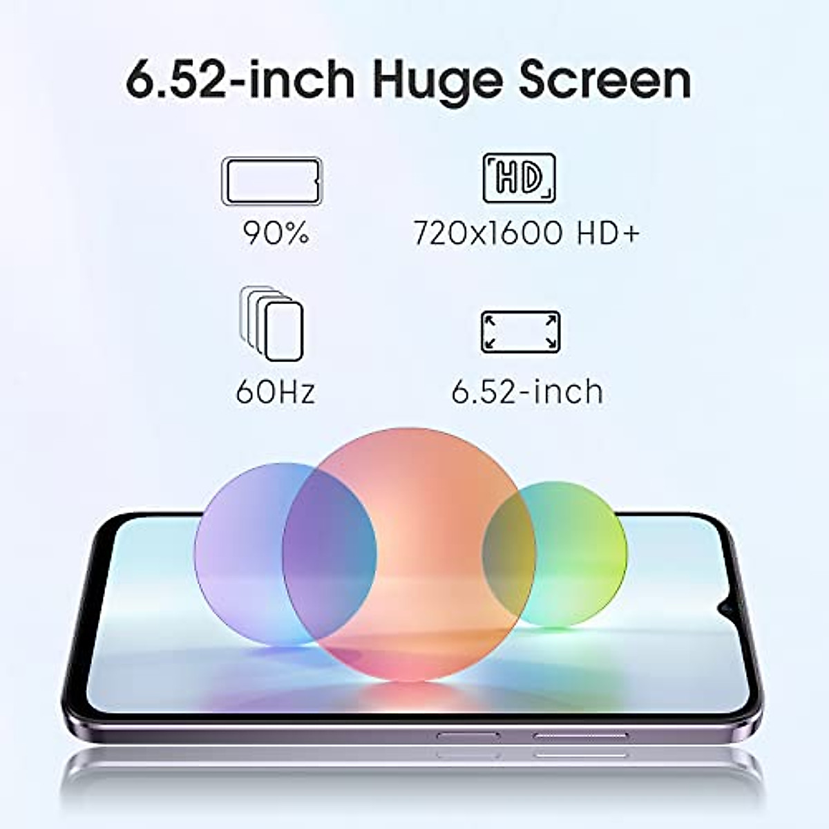 Ulefone Note 16 Pro Unlocked Cell Phones, Android 13 Unlocked Phones, 16GB+128GB, 50MP Main Camera, 6.52” HD+ Waterdrop Screen, 8-Core Processor, 4400mAh Battery, Dual 4G Unlocked Smartphone-Purple
