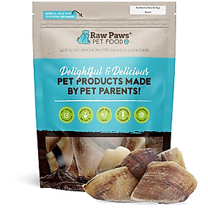 Raw Paws Cow Hooves for Dogs, 10-Pack - All-Natural Beef Hooves Made from Free-Range, Grass-Fed Cattle - Safe Rawhide Alternative - Dog Cow Hooves XL - Long-Lasting Cow Hoof Dog Chews
