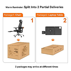 Newtral Ergonomic Office Chair & Laptop Table - Home Office Desk Chair with Auto-Following Lumbar Support & Headrest, 4D Armrest, Seat Depth & Height Adjustable, 96°-136° Tilt Lock