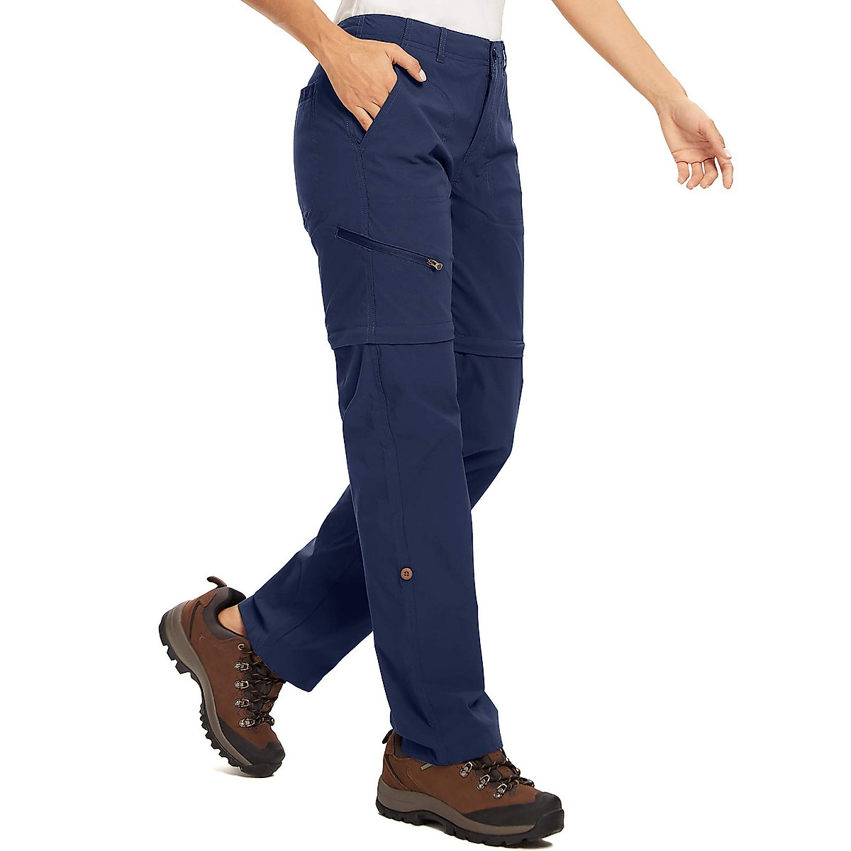 Women's Hiking Pants Convertible Lightweight Quick Dry Outdoor Travel Camping Safari Pants,2192,Blue,2