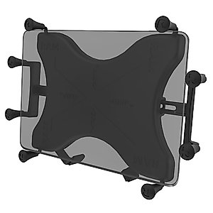 RAM Mounts RAM-HOL-UN9U X-Grip Universal Holder for 9"-10" Tablets Compatible with RAM B 1" and C 1.5" Size Round Ball Bases