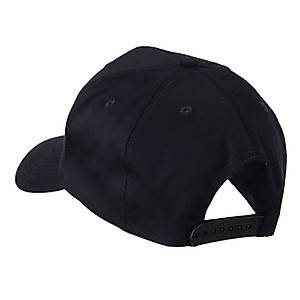 e4Hats.com Veteran Military Large Patch Cap - US Navy Black OSFM