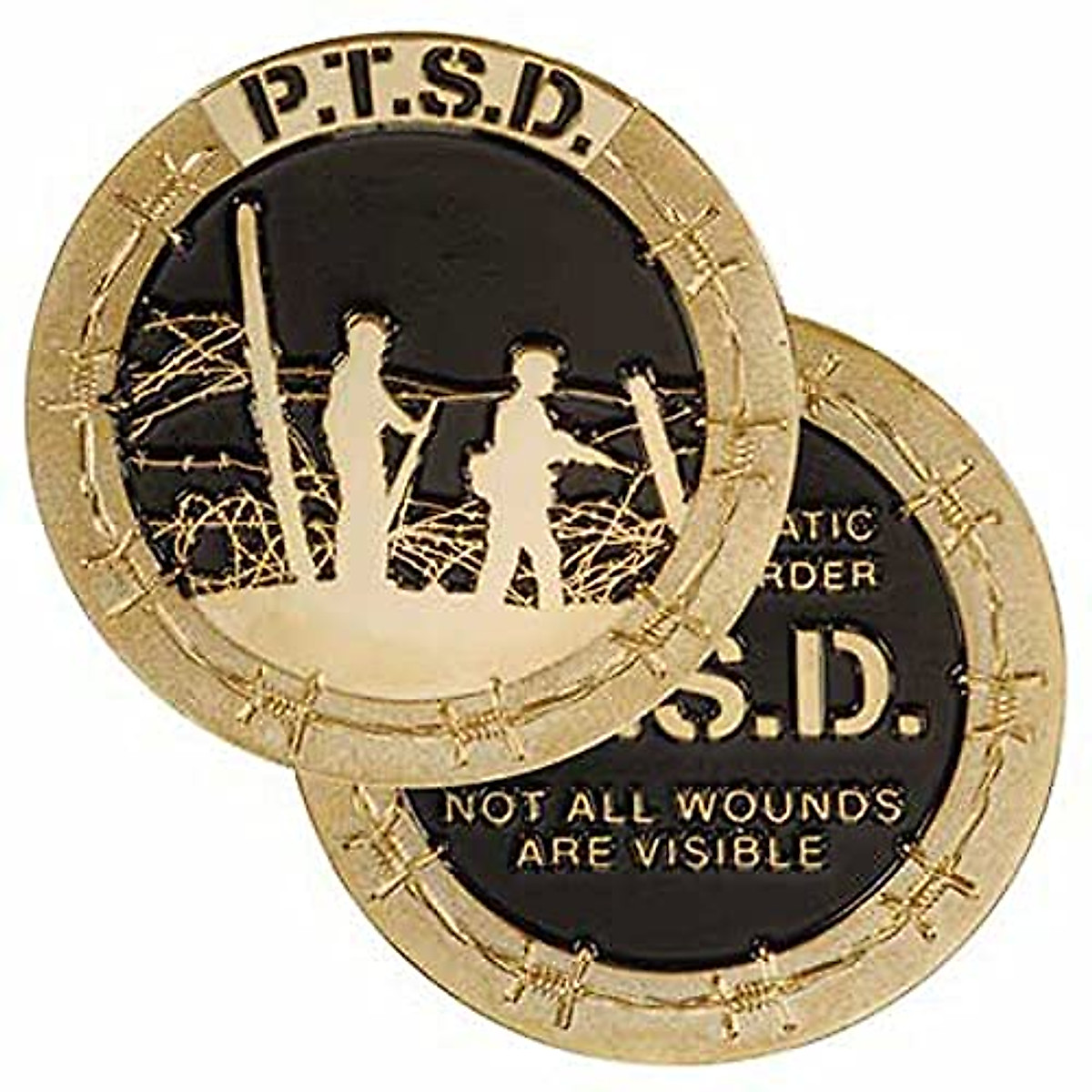 MEDALS OF AMERICA EST. 1976 PTSD Challenge Coin
