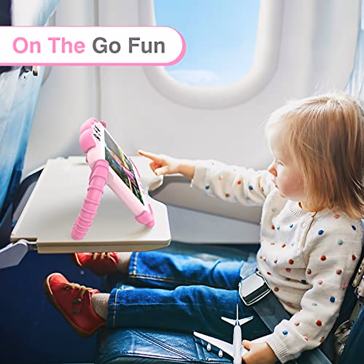 Tablet for Kids 7 Kids Tablet for Toddlers Tablet, 64GB Children Tablet, Kids Edition Tablet for Toddler Learning Tablet for Boys Girls with WIFI, Dual Camera, Touch Screen, Parental Control, Netflix