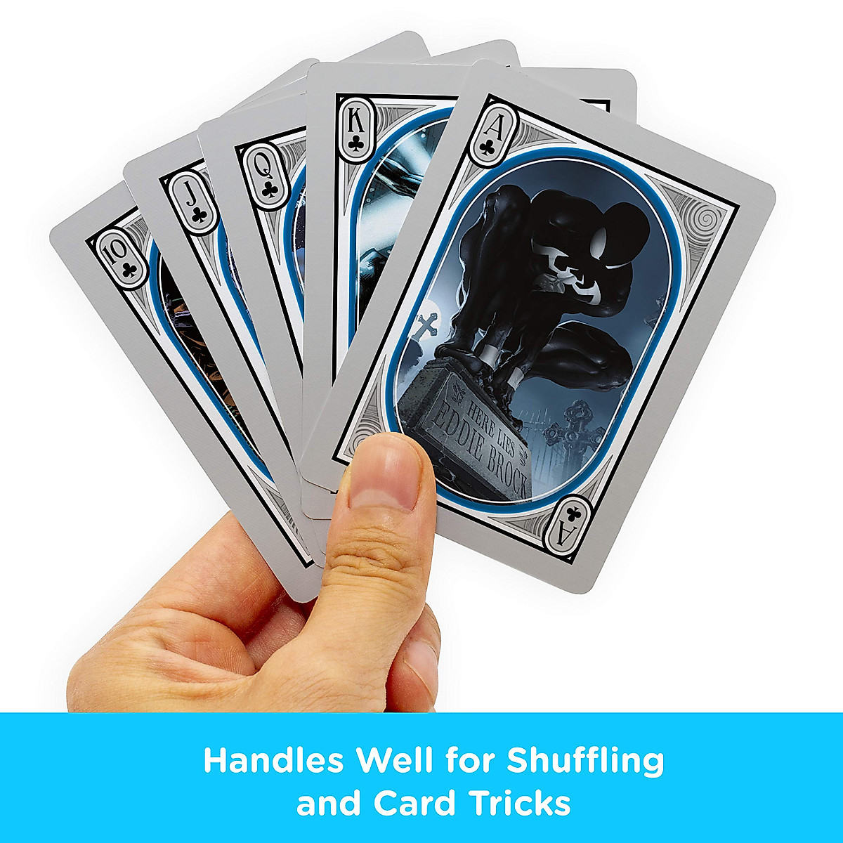 AQUARIUS Marvel Spider-Man Playing Cards - Spiderman Themed Deck of Cards for Your Favorite Card Games - Officially Licensed Marvel Comics Merchandise & Collectibles - Poker Size