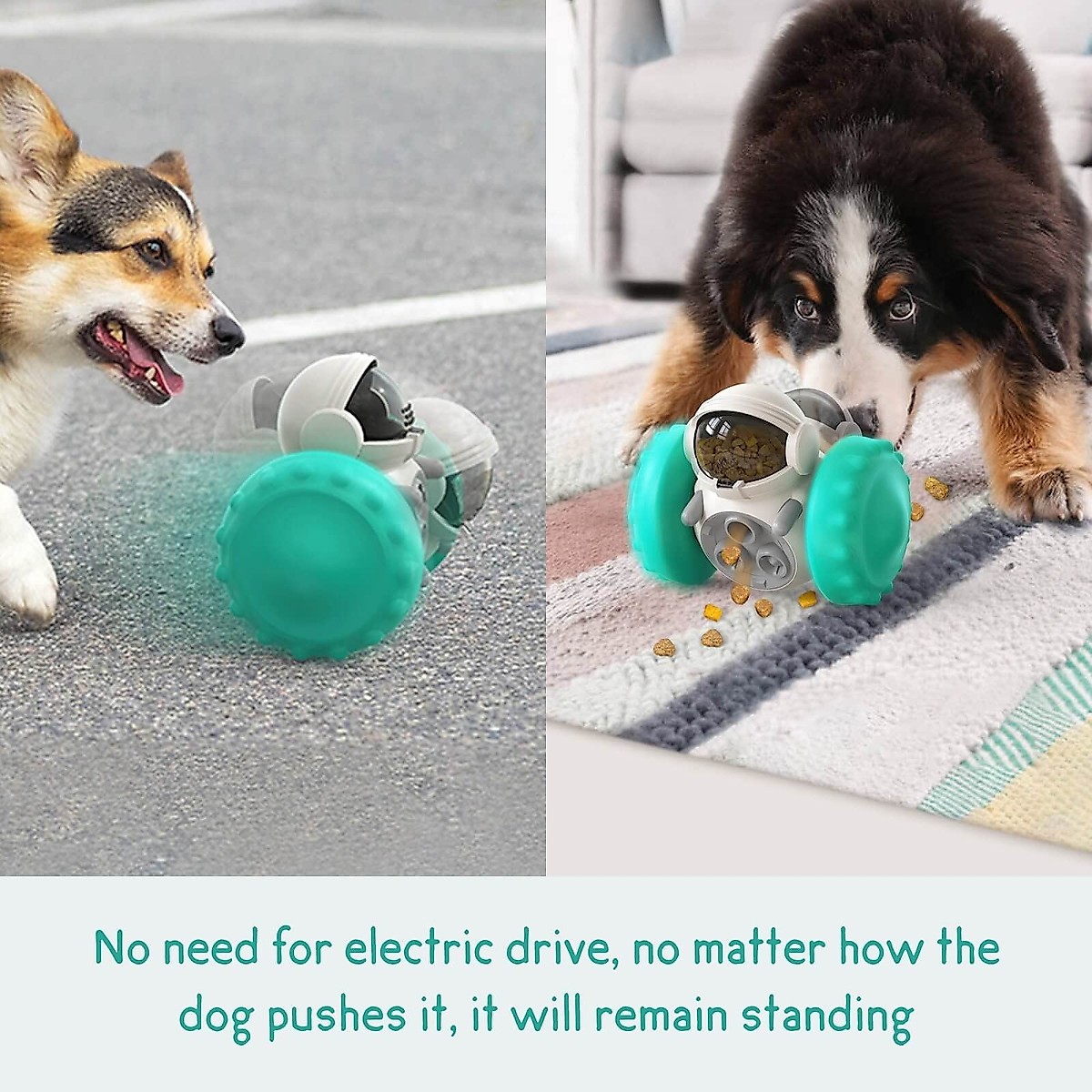 Treat Dispensing Dog Toys, Dog Puzzle Toys, Interactive Toys for Smart Small Medium Dogs, Puppy Toys for Boredom, Treat Dispenser Slow Feeder to Improve Pets Digestion Keep Them Busy (Blue)