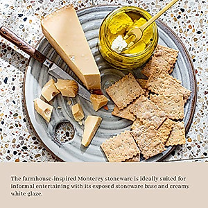 MAGENTA Monterey by Citrine Serving Board, Decorative Stone Plate, Round Charcuterie Board, Large