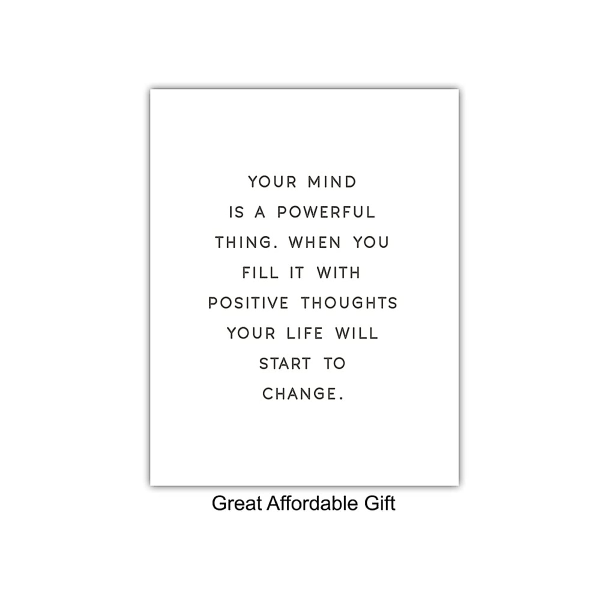 Inspirational Buddhism Quotes Set - Zen Home Decoration Wall Art Decor for Living Room, Yoga Studio, Office - Unique New Age Gift for Buddhist, Meditation Instructor - 8x10 Buddha Prints - Unframed