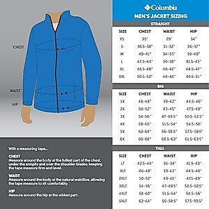 Columbia Men's Ascender Softshell Jacket, Black, Large Tall