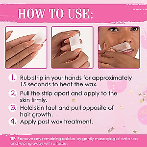 Hollywood Fashion Secrets Must Dash Pre-Waxed Strips, Quick & Efficient Hair Removal, 12 Strips