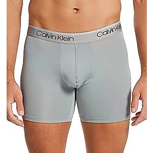 Calvin Klein Men's Micro Stretch 5-Pack Boxer Brief, 2 Blue Shadow, Black, Medium Grey, Cobalt