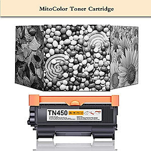 TN-450 TN450 Toner Cartridge Black High Yield Compatible Replacement for Brother TN450 TN420 HL-2240d HL-2270dw HL-2280dw MFC-7360n MFC-7860dw IntelliFax 2840 2940 Printer, TN4502PK Toner