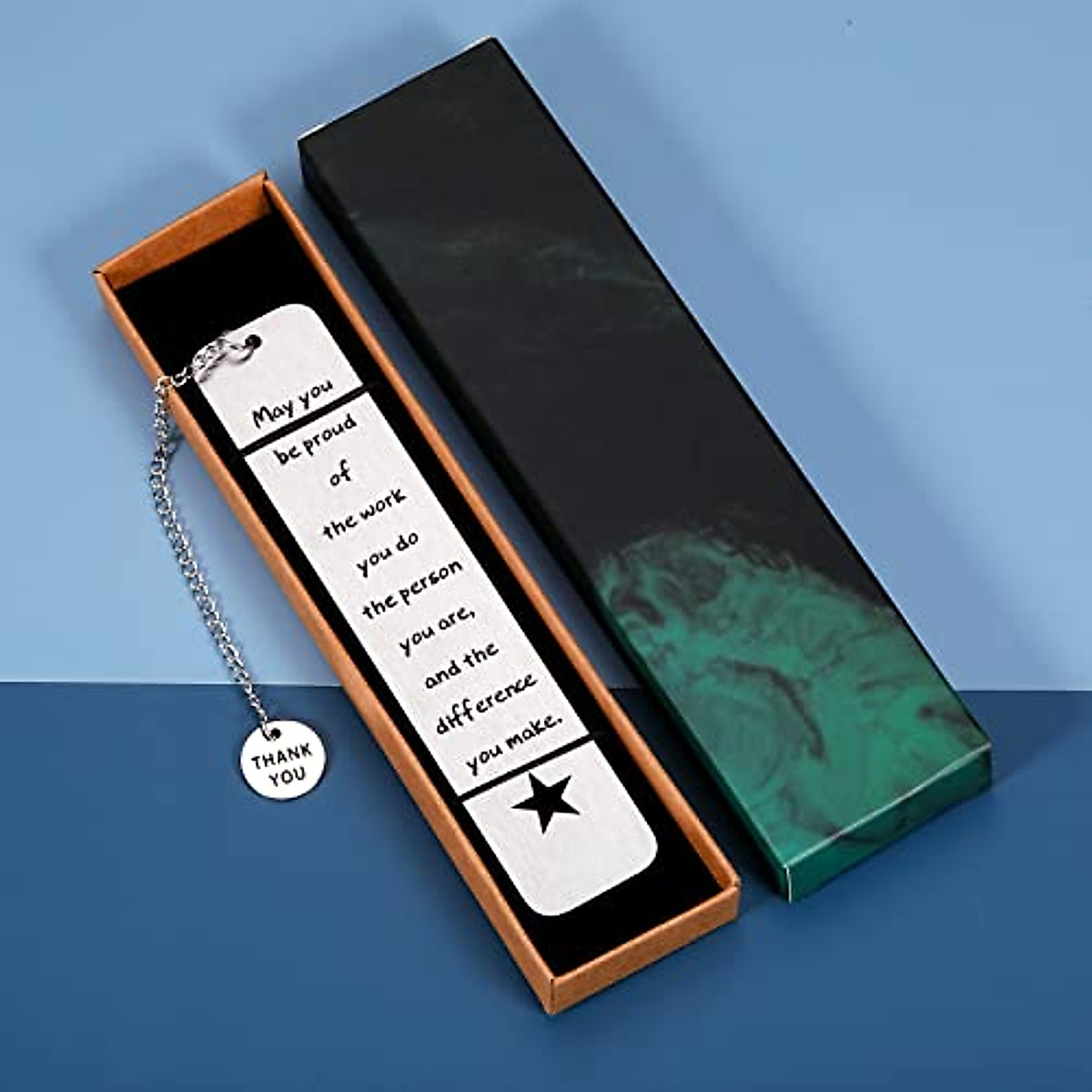 Coworker Thank You Gifts Bookmark Inspirational Gifts for Women Office Retirement Gifts for Men Teacher Employee Appreciation Gifts from Boss Friends Going Away Goodbye Farewell Gifts for Coworkers