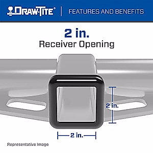 Draw-Tite 75751 Max-Frame Receiver, 2" , Black
