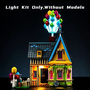 Bourvill LED Lights Kit for Lego Disney and Pixar Up House 43217- Lights Set Compatible with Lego 43217 Set -Classic Version (Lights Kit without Model)