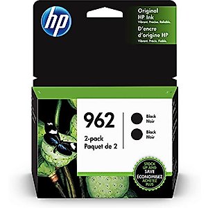HP 962 | 2 Ink Cartridges | Black | Works with HP OfficeJet Pro 9000 Series | 3JB33AN