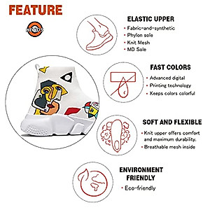 Womens Walking Sock Shoes Graffiti Sneakers Pull-on Custom Painted Daily Shoes Abstract Beauty