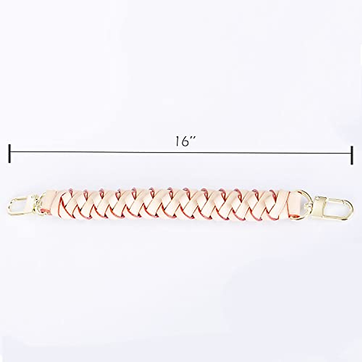 Genuine Vachetta Leather Braided Handle Compatible for Beaubourg Hobo Top Handle Neonoe Strap (Yellow Extended Version)