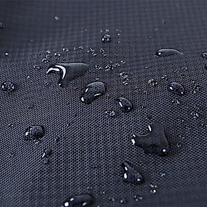 Mollytek Rock Climbing Gear Storage Bag Foldable Waterproof Roll Up D-Ring Climbing Quickdraw Hanging Tool Equipment Gear Carabiner Organizer Collection Bag Carry Pouch 420D Oxford Cloth (Black)