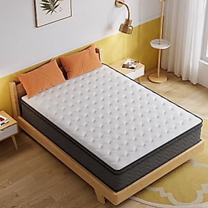 PHYAIR King Mattress, 10 Inch Innerspring Hybrid Mattress in a Box, Individually Pocket Coils for Motion Isolation & Cool Sleep, Queen Bed for Back Pain,CertiPUR-US,100 Nights Trial