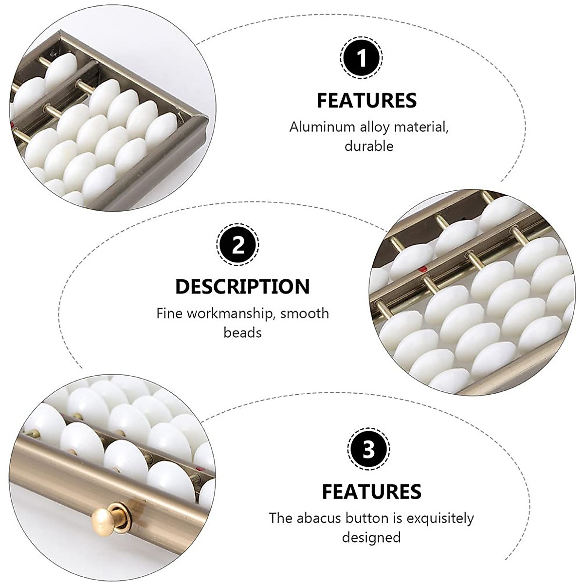 NUOBESTY 2 Pcs Abacus Math Leaning Educational Toy Children Educational Toy Math Leaning Supply