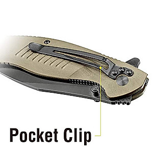 Kilimanjaro 910028 KJ910028 Fixed Blade,Hunting Knife,Outdoor,campingkitchen, One Size, Brown